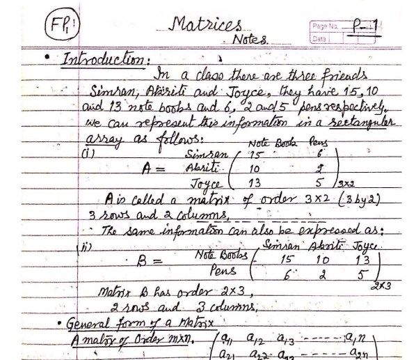 matrices | Cambridge IGCSE® Mathematics