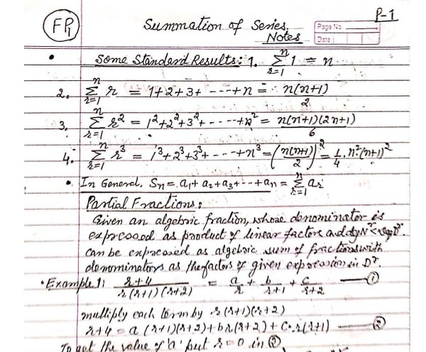 AS-LEVEL FURTHER MATHEMATICS (9231) – SUMMATION OF SERIES | Cambridge ...