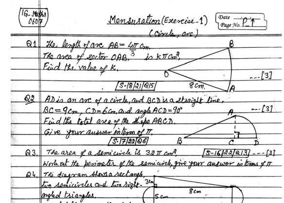 IGCSE INTERNATIONAL MATHEMATICS (0607) – MENSURATION | Cambridge IGCSE ...